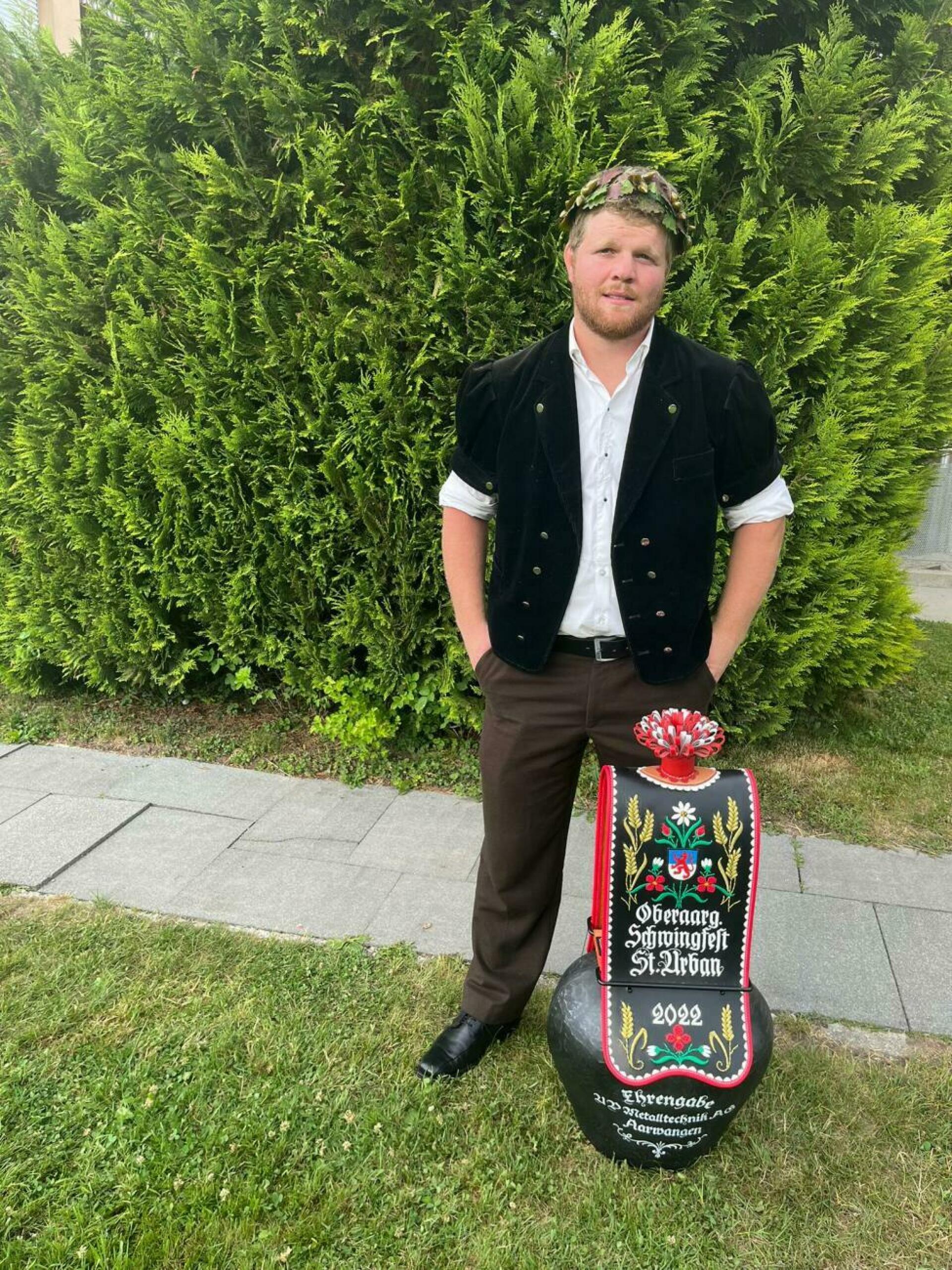 Ein Kranz für Aellen Florian, der fünfte in seiner Karriere. (Foto: zvg)